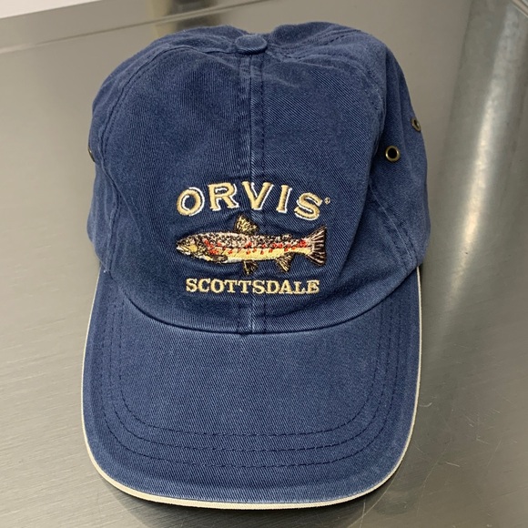 Orvis | Accessories | Orvis Navy Cap With Embroidered Fish Design ...